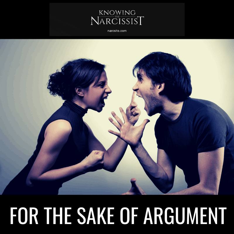 Knowing the Narcissist : For the Sake of Argument - HG Tudor - Knowing ...